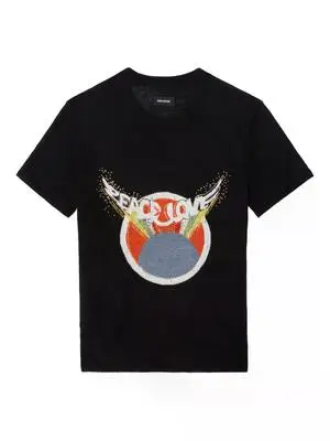 Zadig&Voltaire Embellished Graphic T-shirt