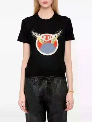 Zadig&Voltaire Embellished Graphic T-shirt