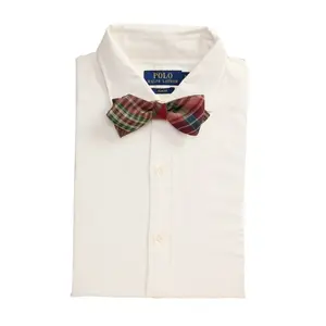 Ralph Lauren Plaid Linen Bow Tie