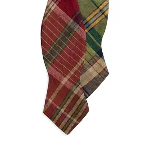 Ralph Lauren Plaid Linen Bow Tie
