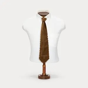 Ralph Lauren Handmade Suede Neck Tie - Brown