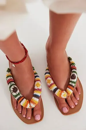 Free People Midnight Margaritas Crochet Sandals