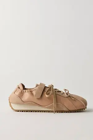 GRACE Jaz Lace-up Sneakerinas - Camel