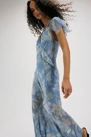 Free People Moonlight Maxi Dress Blissful Blue