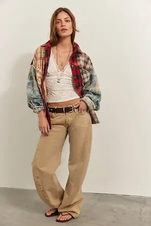 THE TALES Reworked Paneled Flannel