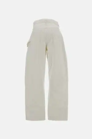 JW Anderson Work Clothes Denim Twisted Jeans - Bianco