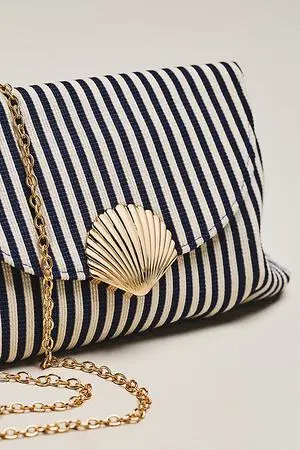 SHIRALEAH Nautical Clutch - Navy