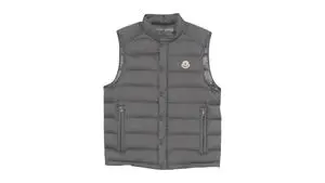 Moncler Barthe Stand Up Collar Vest - Thunderstorm
