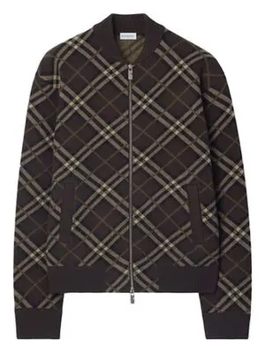 Burberry Check Zip-up Jacket