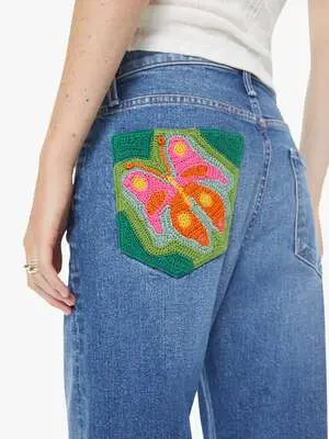 MOTHER The Dodger Ankle Knick Knack Paddy Whack Jeans - Blue