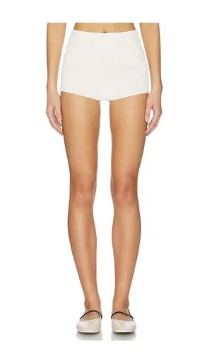 LOVERS AND FRIENDS Lanney Knit Mini Short - Ivory