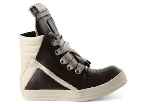 Rick Owens Jumbolace Geobasket Sneaker - Macassar/milk