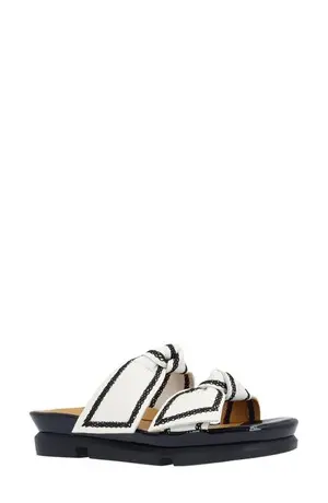 L'AMOUR DES PIEDS Voleta Two-strap Sandal - White