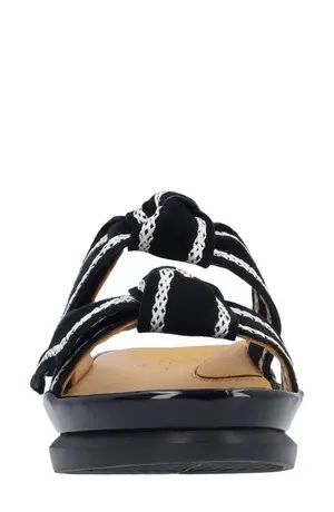 L'AMOUR DES PIEDS Voleta Two-strap Sandal - Black