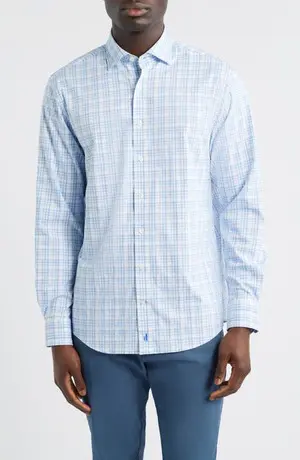 Johnnie-o Rafael Everyday Performance Plaid Button-up Shirt