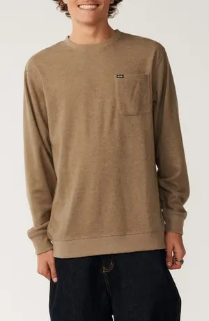 Rip Curl Grid Crewneck Pocket Sweatshirt