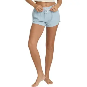BILLABONG Drawstring Dolphin Hem Shorts - Washed Chambray
