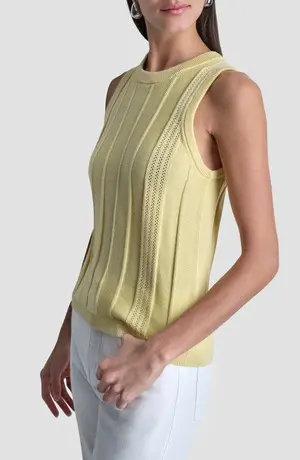 Dkny Sleeveless Cotton Sweater