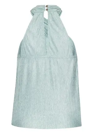 LASCANA Halter Neck Top With Keyhole Back