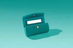MARIE HUNTER Leather Lipstick Case - Sarcelle