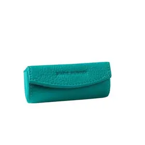 MARIE HUNTER Leather Lipstick Case - Sarcelle