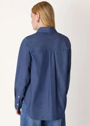 Whistles Pocket Detail Cotton Shirt