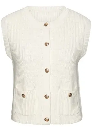 LASCANA Sleeveless Knit Sweater Vest