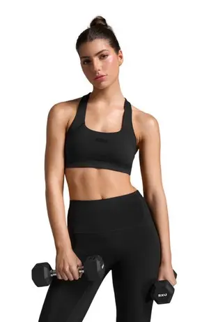 2xu Form Racerback Impact Bra - Black/black