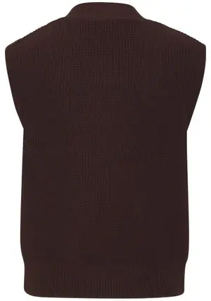 LASCANA Button Detail Ribbed Knit Sweater Vest