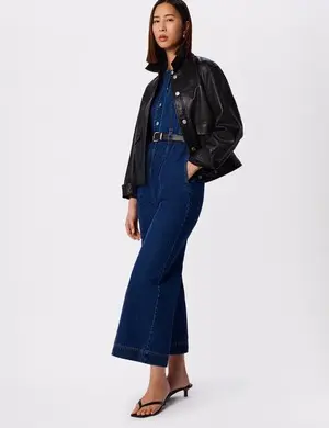 Whistles Button Down Jumpsuit - Denim