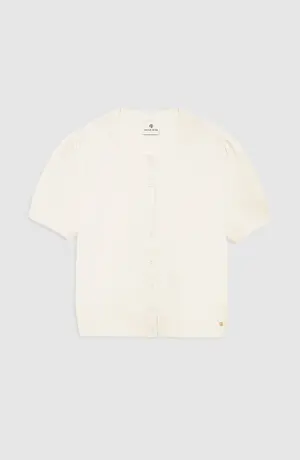 ANINE BING Gracie Cashmere Cardigan - Cream