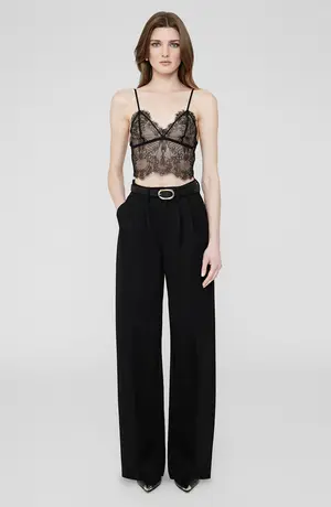 ANINE BING Lace Bralette - Black