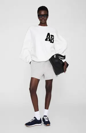 ANINE BING Kam Framed Monogram Shorts