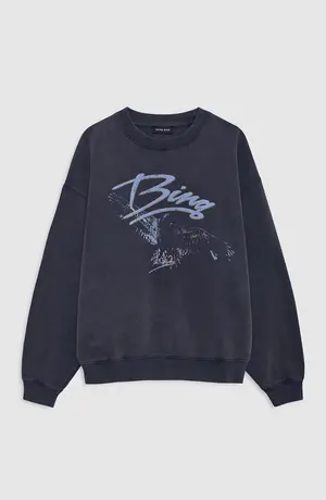 ANINE BING Spencer Eagle Graphic Sweatshirt