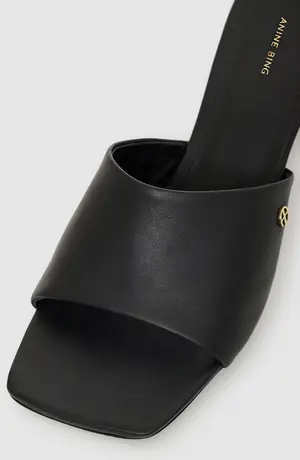 ANINE BING Jayden Mule Sandals - Black