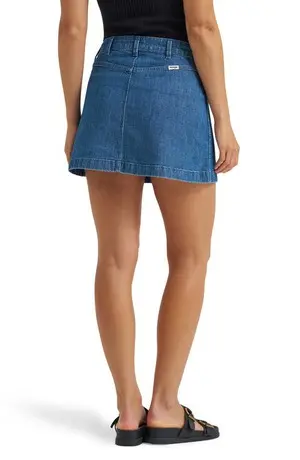 Wrangler Western Patch Pocket Denim Miniskirt