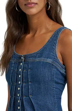 Wrangler Pleated Denim Corset Tank