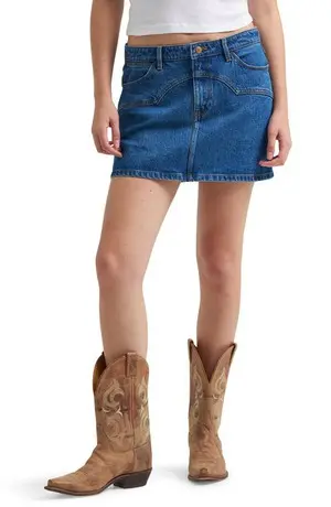 Wrangler Western Denim Miniskirt