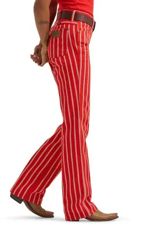 Wrangler Wranher Stripe Bootcut Jeans - Rope