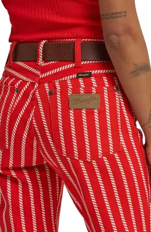 Wrangler Wranher Stripe Bootcut Jeans - Rope