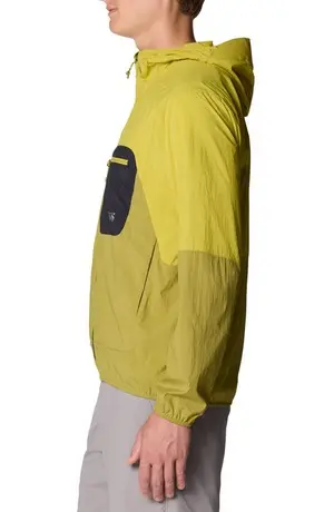 Mountain Hardwear Wind Veil™ Hooded Jacket - Bright Fatigue/lucky Chard