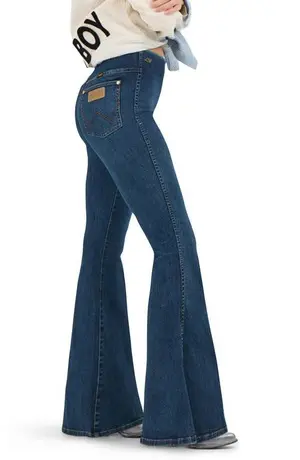 Wrangler Flare Leg Jeans - Dark