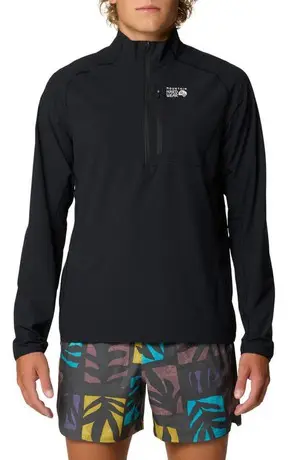 Mountain Hardwear Sunshield Half-zip Top - Black