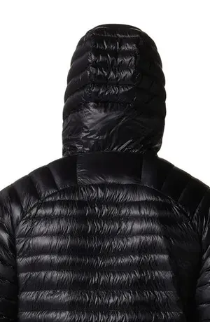 Mountain Hardwear Ghost Whisperer Hooded Packable 1000 Fill Power Down Puffer Jacket - Black