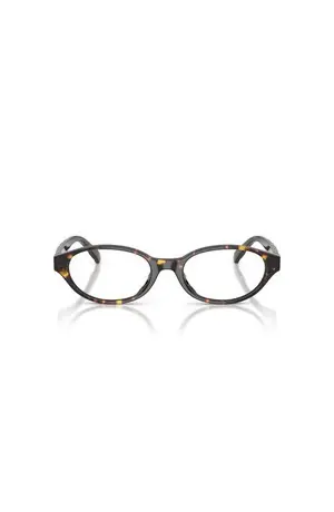 Tory Burch 52mm Oval Eyeglasses - Tortoise