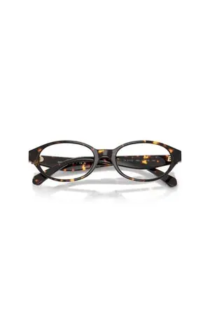 Tory Burch 52mm Oval Eyeglasses - Tortoise