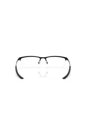 Oakley 55mm Rectangle Optical Glasses - Black