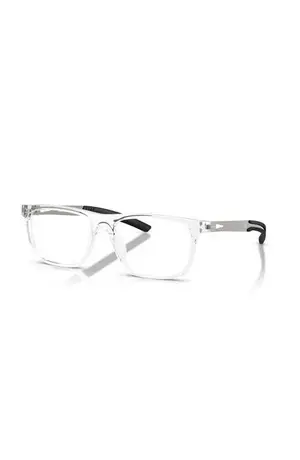 SCUDERIA FERRARI 57mm Rectangle Optical Glasses - White