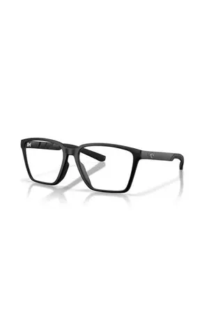 COSTA 54mm Square Full Rim Eyeglasses - Black