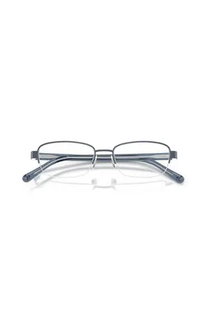 Brooks Brothers 52mm Oval Optical Eyeglasses - Blue